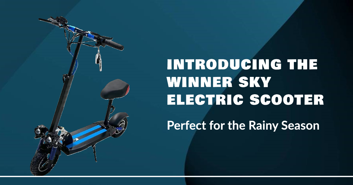 Introducing the Winner Sky (V10) Electric Scooter for the Rainy Season – Scootup Scooters ...