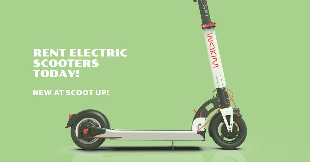 Electric Scooter Rentals: New at Scoot Up! – Scootup Scooters Trading llc