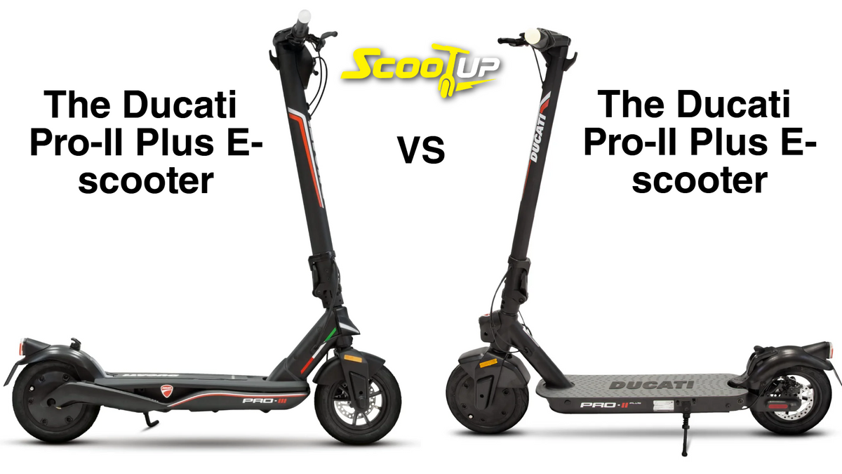 The Ducati Pro III vs. Ducati Pro-II Plus Electric Scooter – Scootup ...